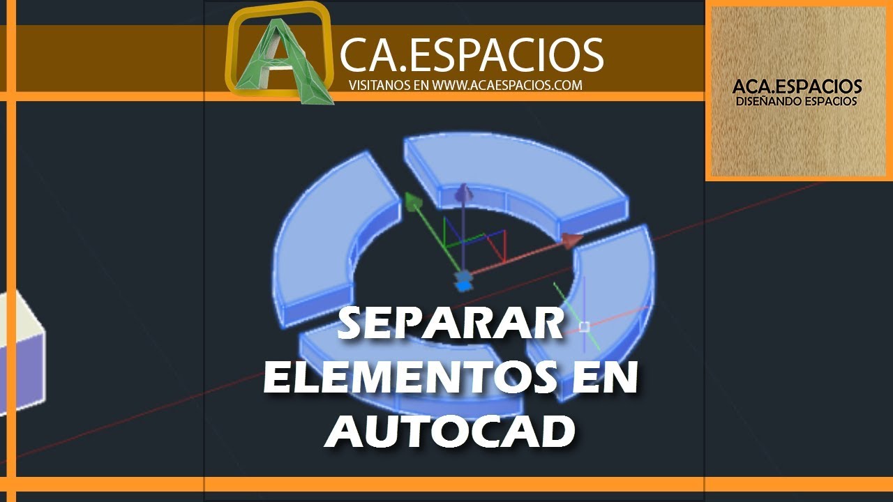 SEPARAR ELEMNTOS 3D en AutoCAD DESPUES DE UNA SUSTRACCION | HERRAMIENTA ...