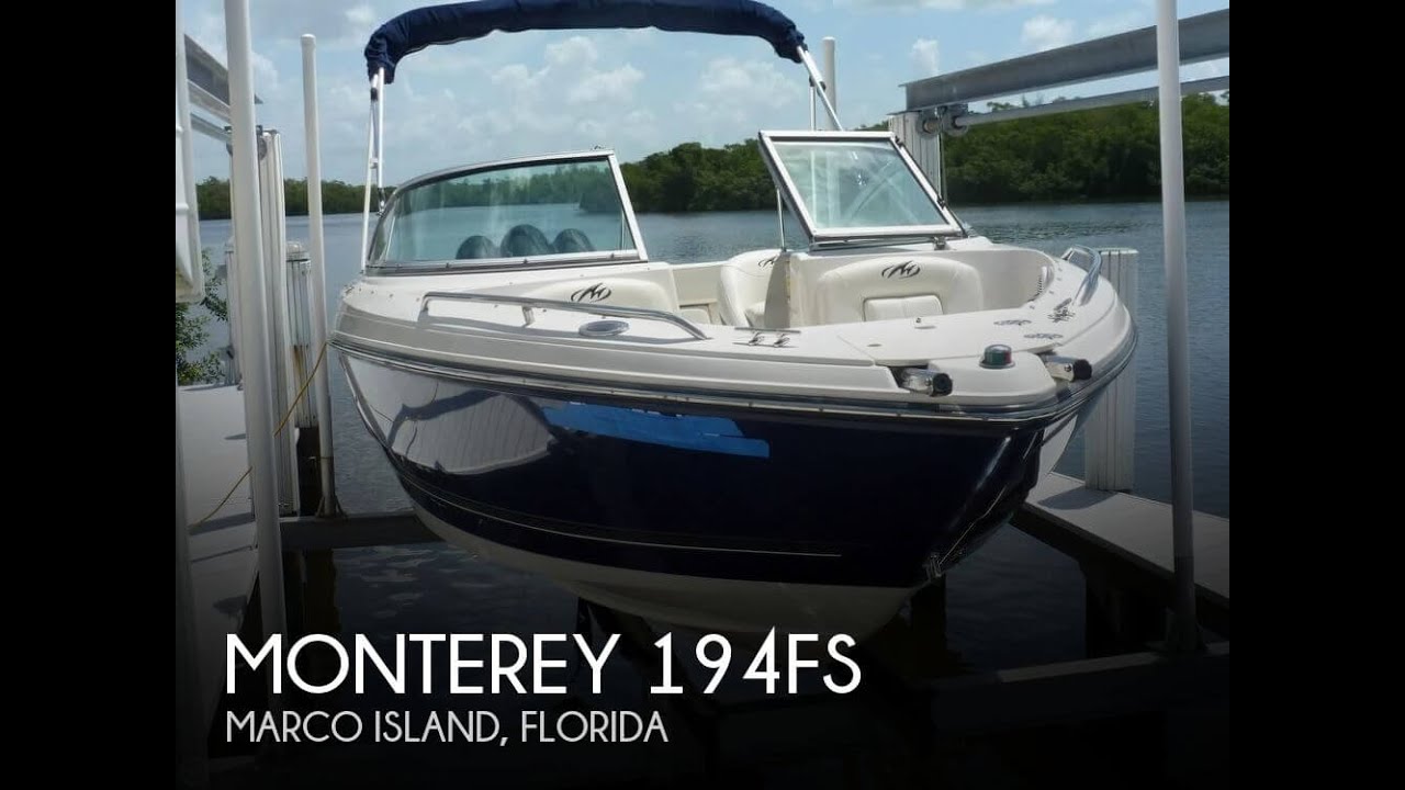 Used 2008 Monterey 194FS for sale in Marco Island, Florida - YouTube