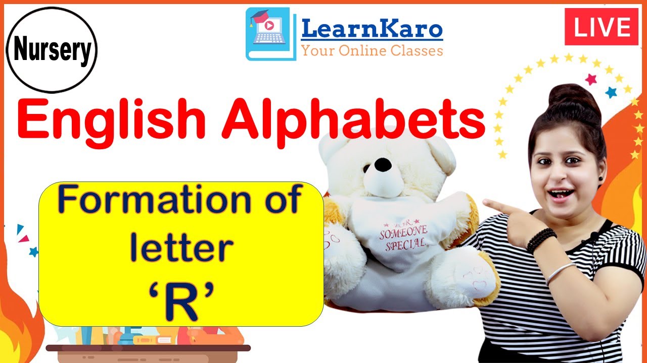 Formation of letter R | English Alphabets for kids | Nursery ...