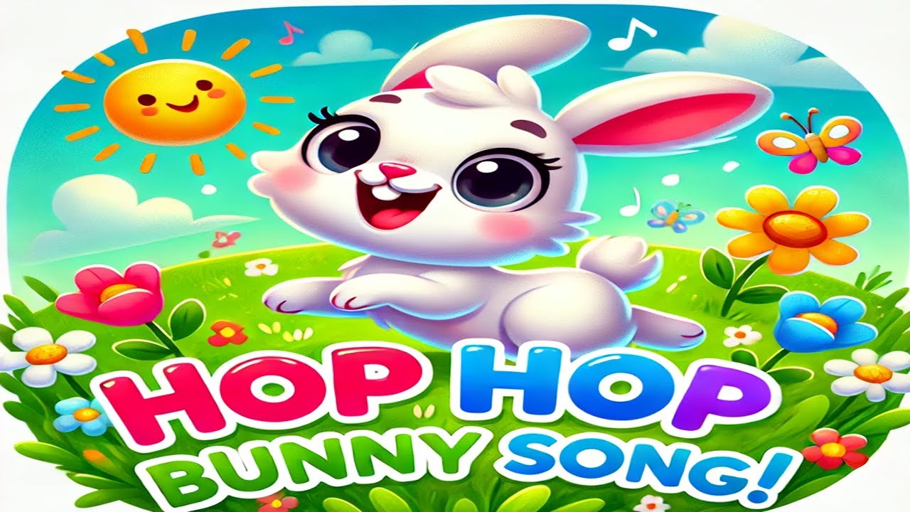 Hop Hop Bunny Song for Kids | Fun Nursery Rhyme with Lyrics - YouTube