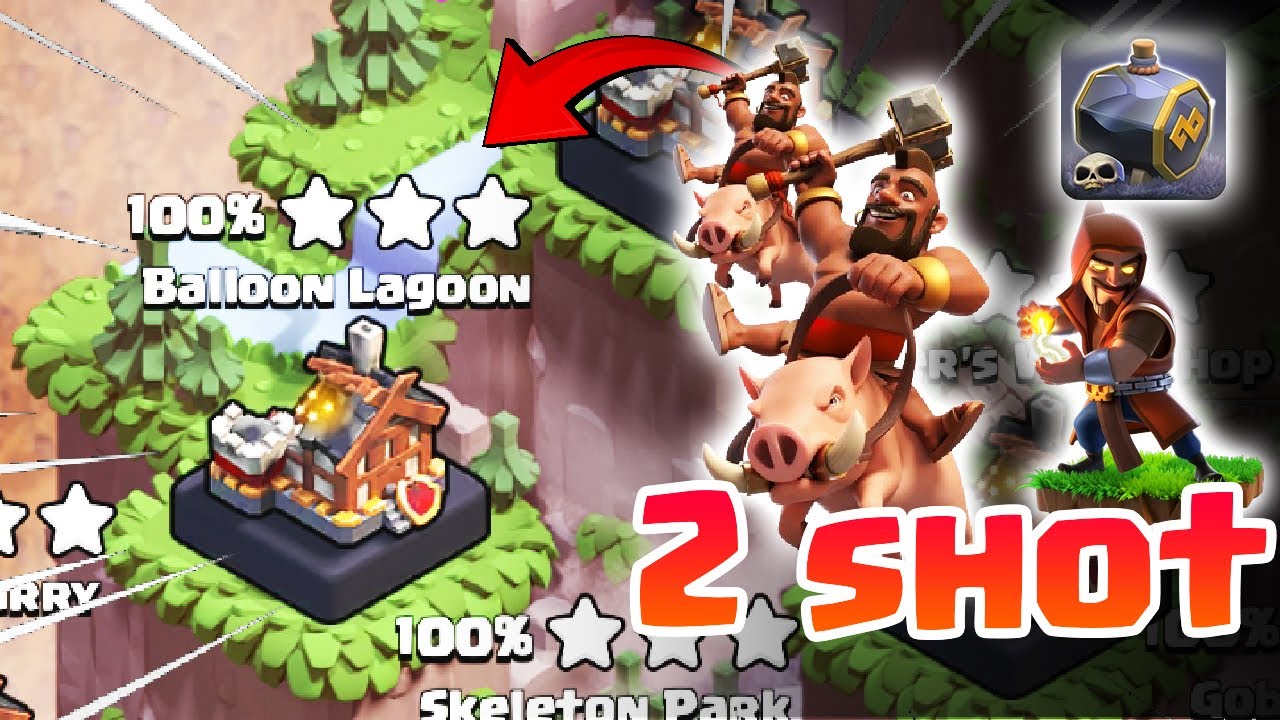 Clan Capital Attack Strategy (Balloon Lagoon) | Two Shot Balloon Lagoon ...