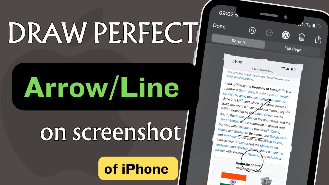 How to Draw Perfect Arrow or Circle or Line on iPhone Screenshot ️📱 ...