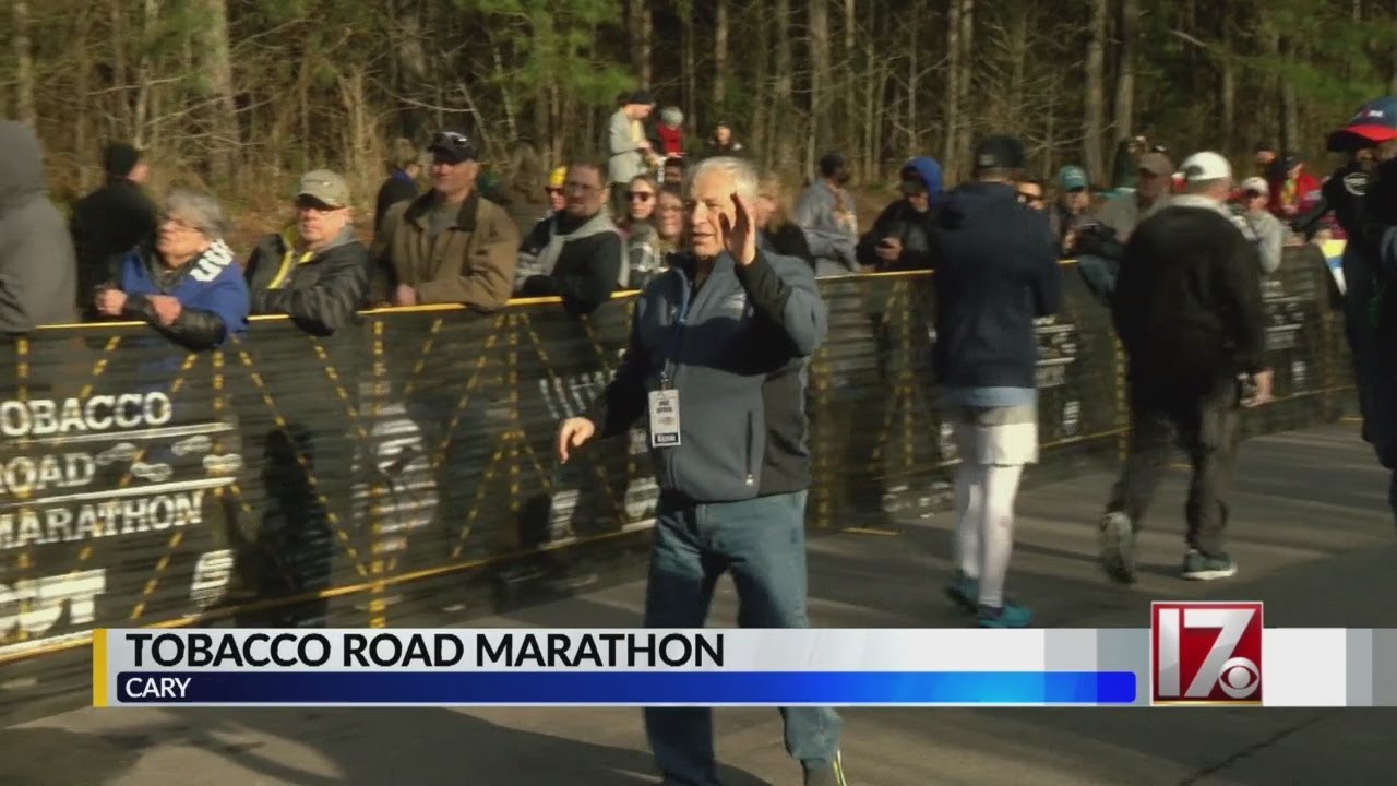 Runners compete in Tobacco Road Marathon - YouTube