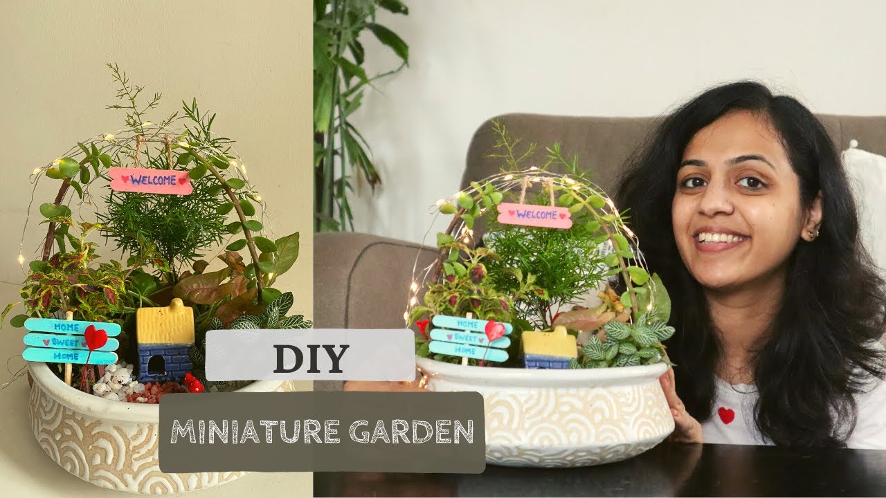 Creating Easy & Beautiful Miniature Garden | DIY Miniature Garden - YouTube