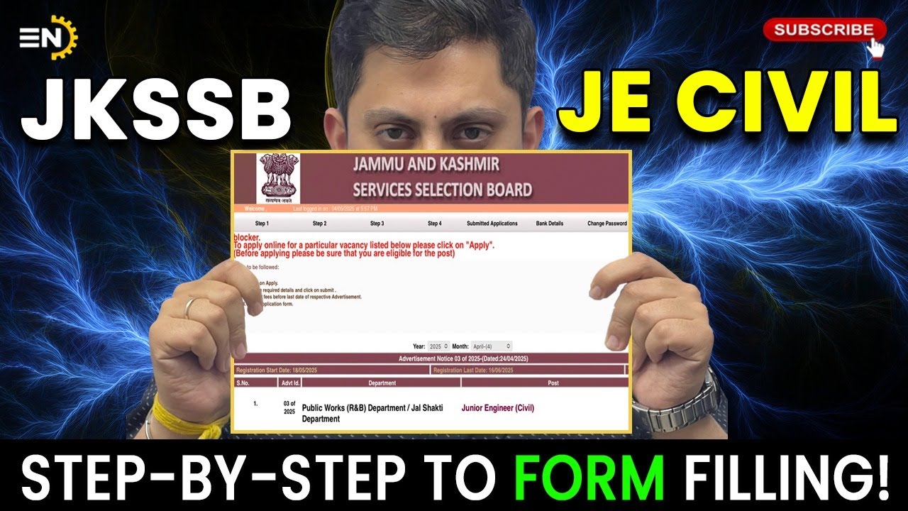 𝗦𝗧𝗘𝗣 𝗕𝗬 𝗦𝗧𝗘𝗣 𝗙𝗢𝗥𝗠 𝗙𝗜𝗟𝗟𝗜𝗡𝗚 𝗜𝗜 𝗝𝗞𝗦𝗦𝗕 𝗝𝗘 𝗖𝗜𝗩𝗜𝗟 #jkssb #je # ...