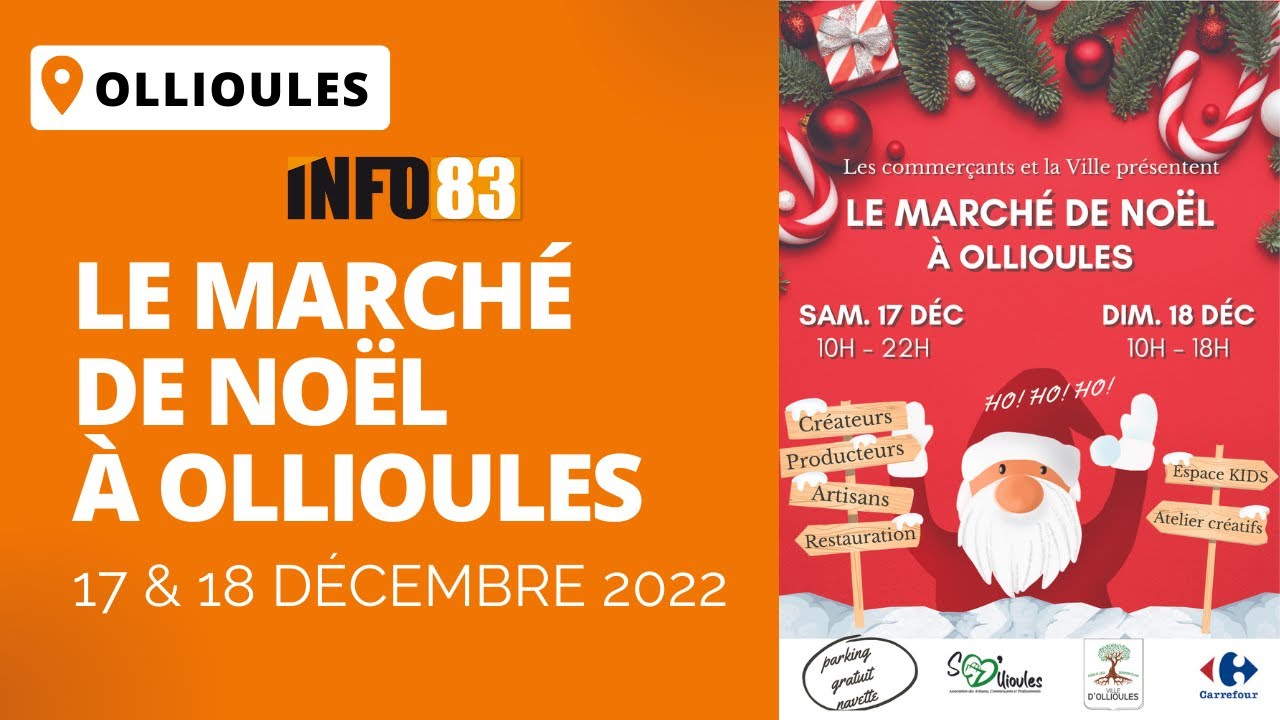 Le marché de Noël à Ollioules, les 17 et 18 décembre 2022 ! - YouTube