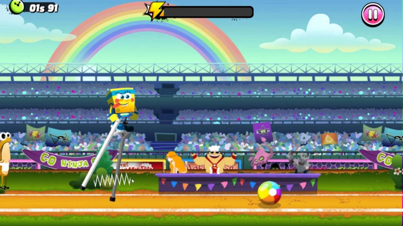 SpongeBob Summer Sports Stars / Bob Esponja - Minigames #1 - YouTube