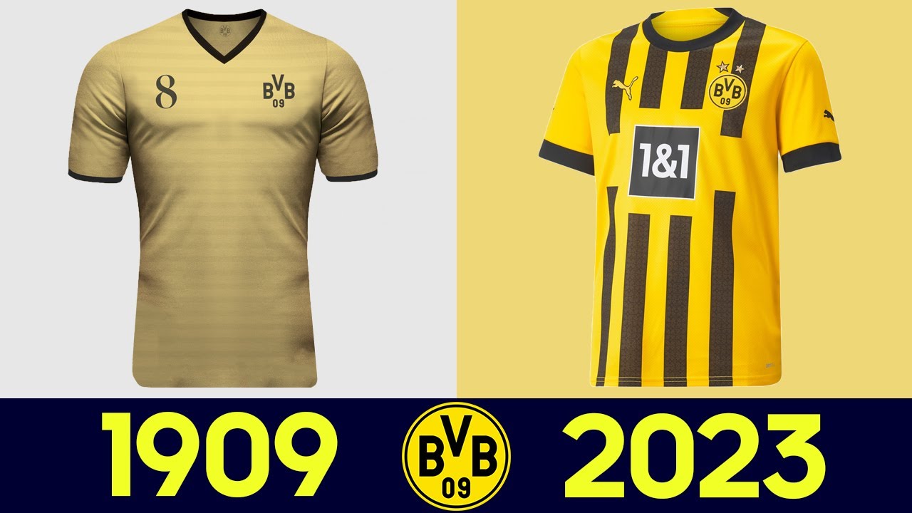 The Evolution of Borussia Dortmund Kit 22-23 | All Borussia Dortmund ...