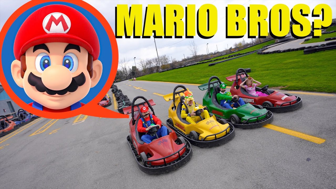 We FOUND Super Mario Bros Movie in REAL LIFE (Mario Kart!?!) - YouTube
