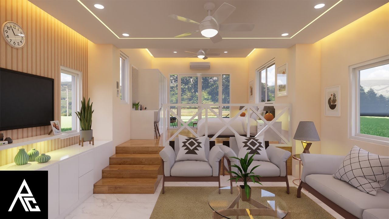 Studio-Type Tiny House Design Idea (4x12 Meters Only) - YouTube