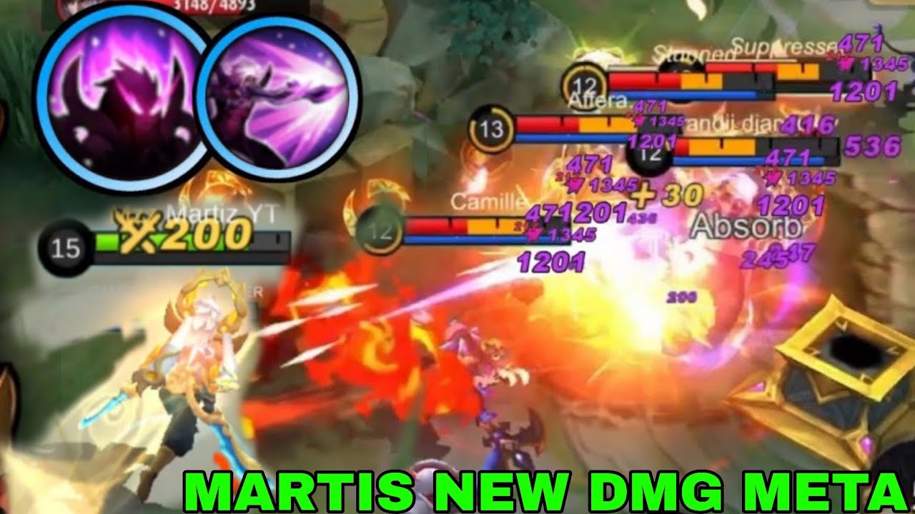 MARTIS BURST + HIGH LIFESTEAL HYBRID DAMAGE COMBO ITEM BUILD ! MARTIS ...