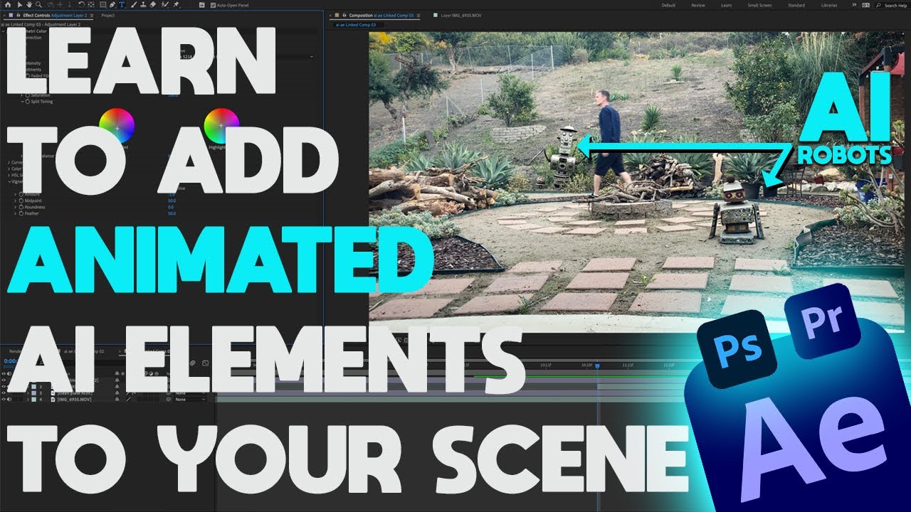Learn to Use Adobe A.I. to Add Animated AI. Elements to Your Video ...