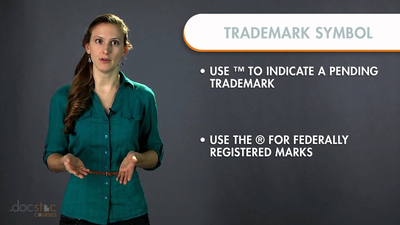 Trademark Symbol Usage - Business Writing & Grammar - YouTube