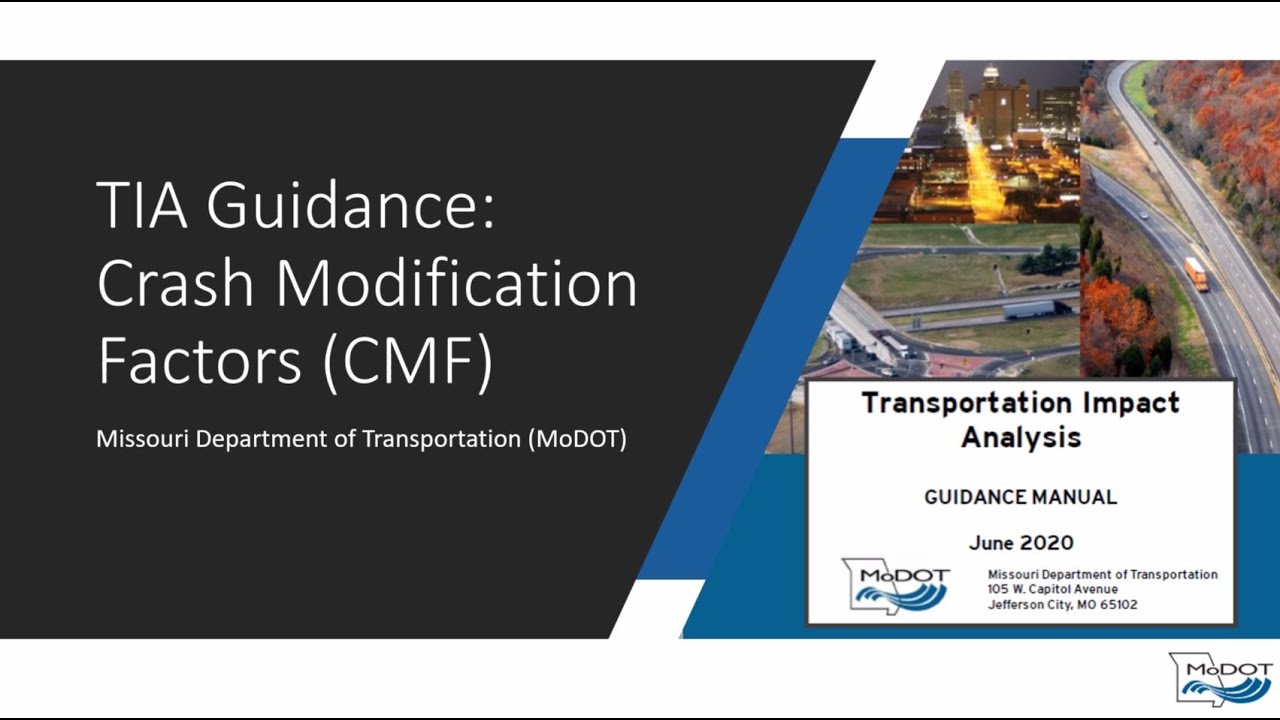 Transportation Impact Analysis (TIA) Guidance - Crash Modification ...