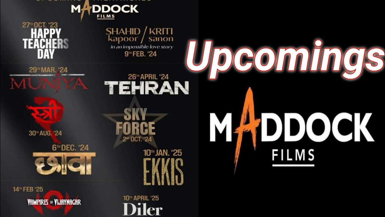 MADDOCK FILMS Big Announcements 🔥🔥🔥| Dinesh Vijan | 2023-2025 | Stree 2 ...