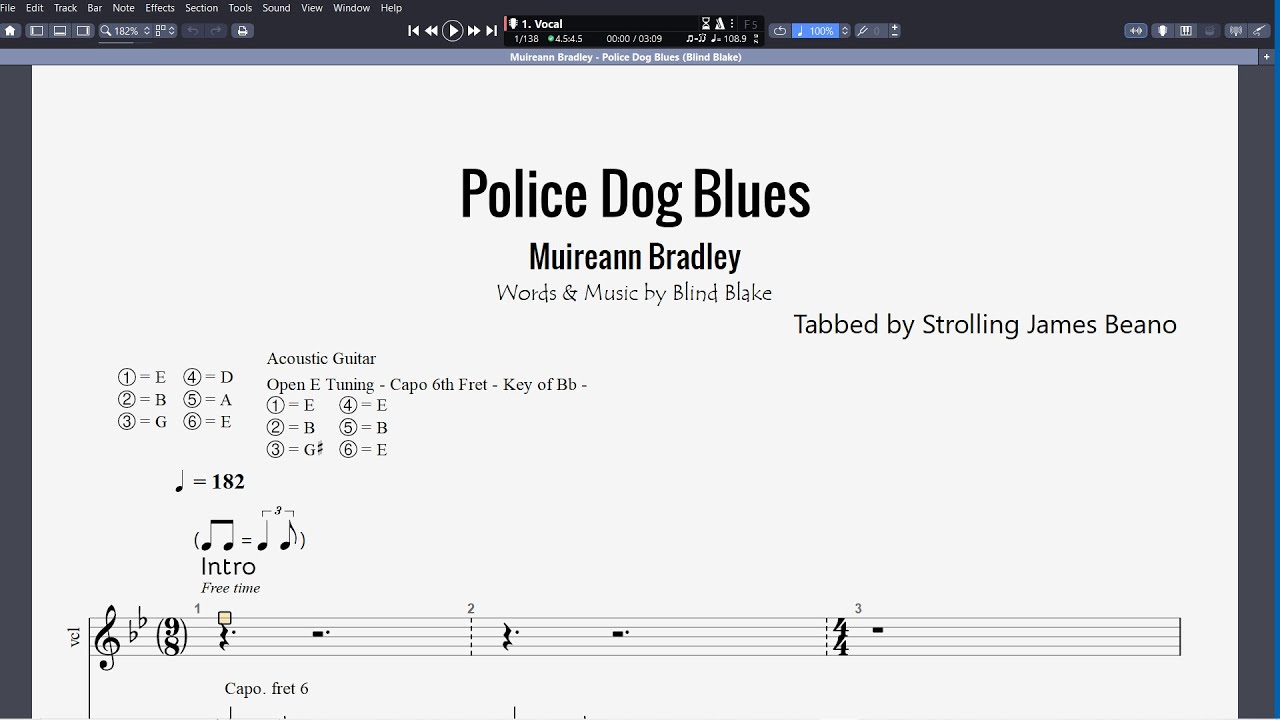 Muireann Bradley Police Dog Blues Blind Blake - YouTube