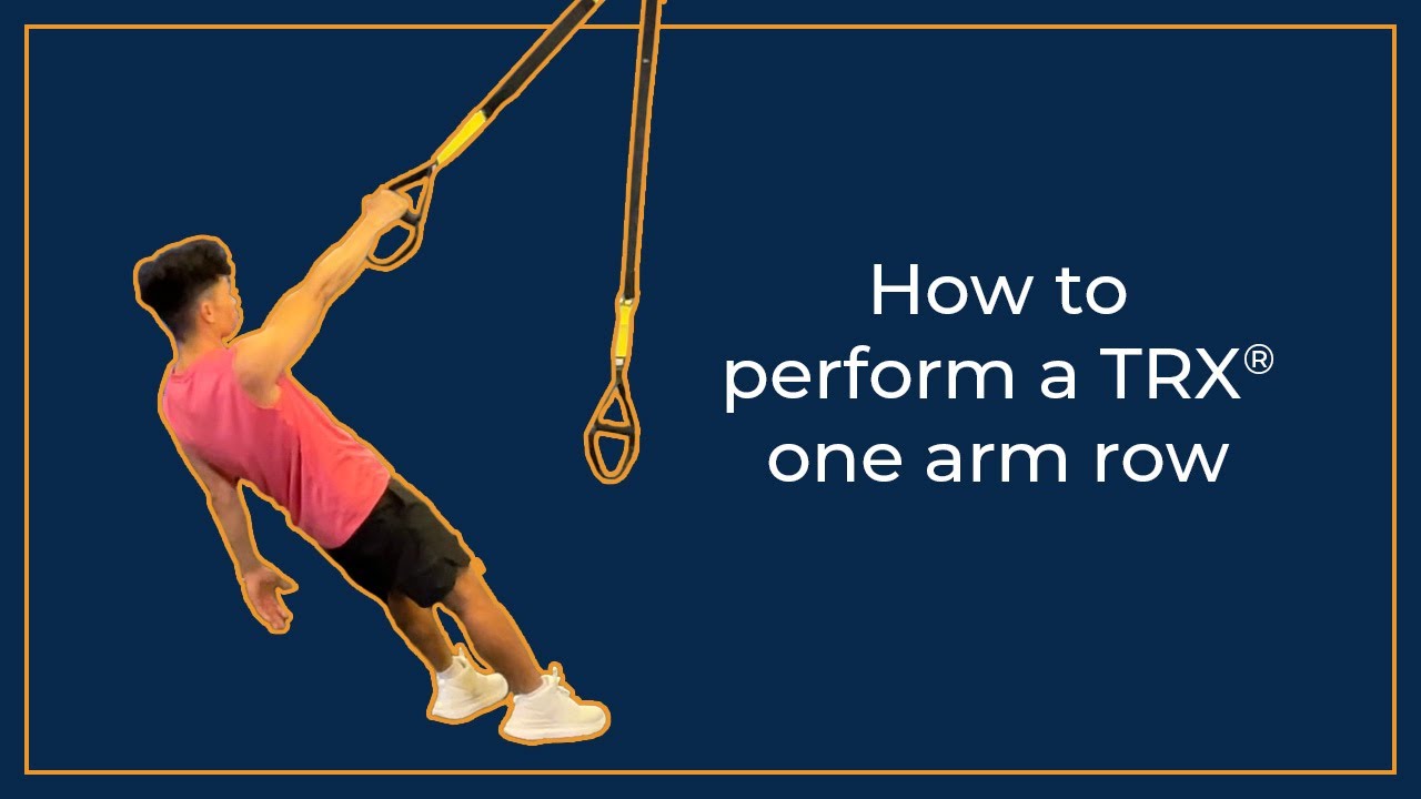 TRX single arm row - YouTube