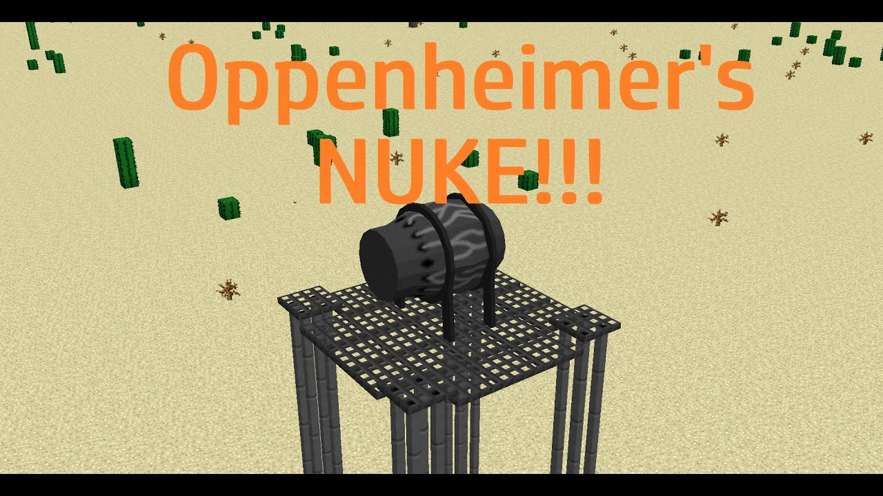 Using the Nuke From Oppenheimer in Minecraft - YouTube