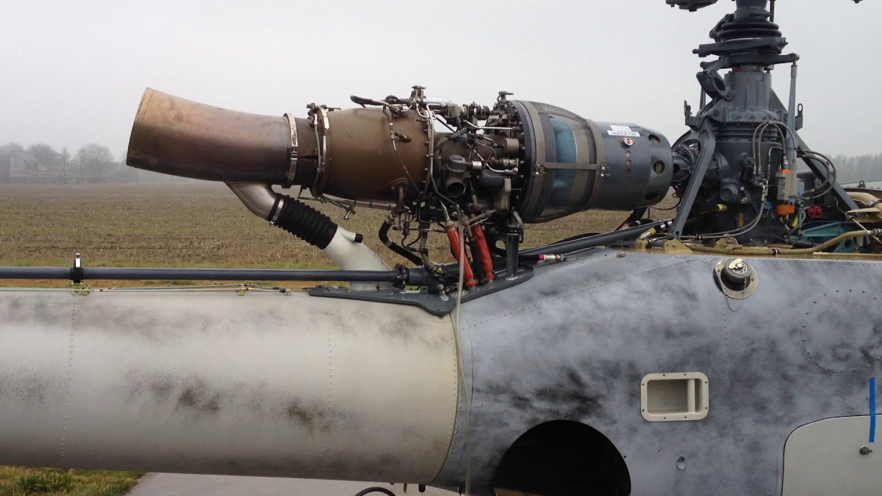 Turbomeca Astazou XIVH first engine start - YouTube