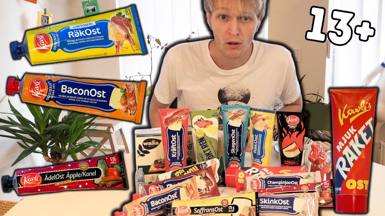 I Tried EVERY Swedish Tube Cheese 🇸🇪 - YouTube