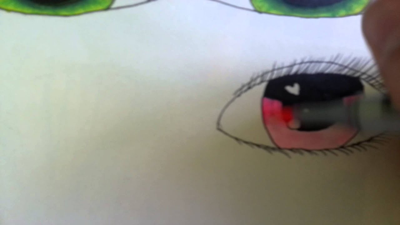 Drawing tutorial! How to draw a magical pink eye ! - YouTube