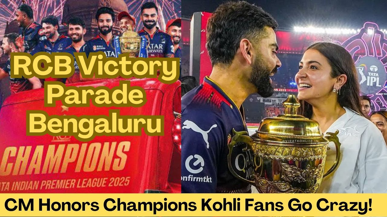 RCB Victory Parade Bengaluru 🔥 | CM Honors Champions 🏆 | Kohli Fans Go ...