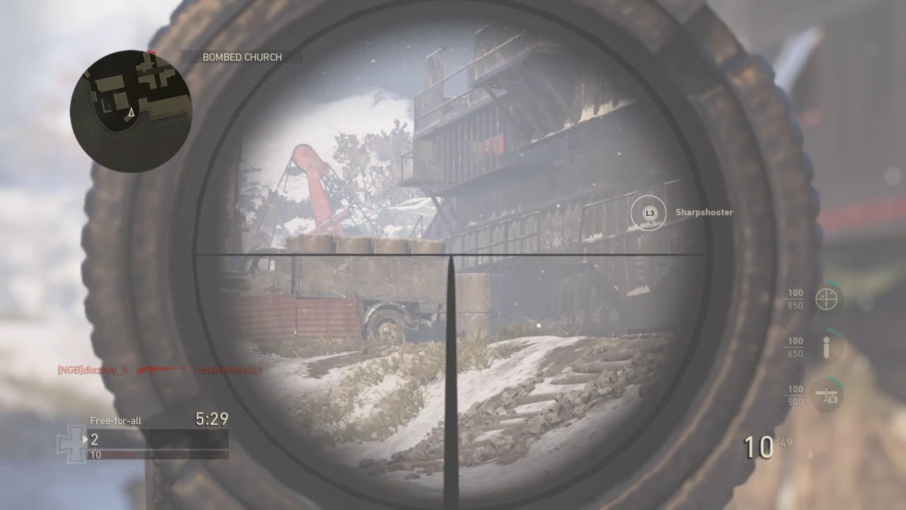 Sniper god call of duty WW2 - YouTube