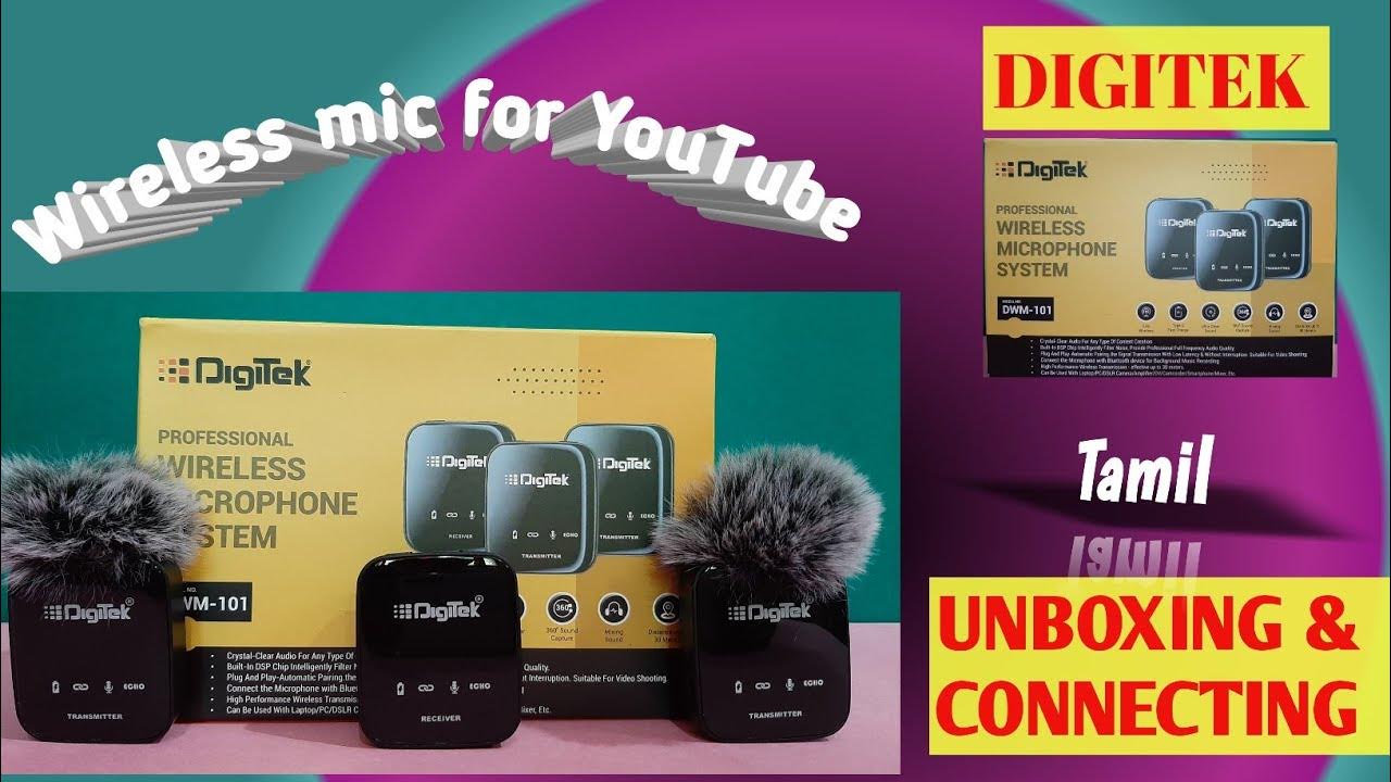 Digitek wireless| mic| model DWM 101 review| Unboxing - YouTube