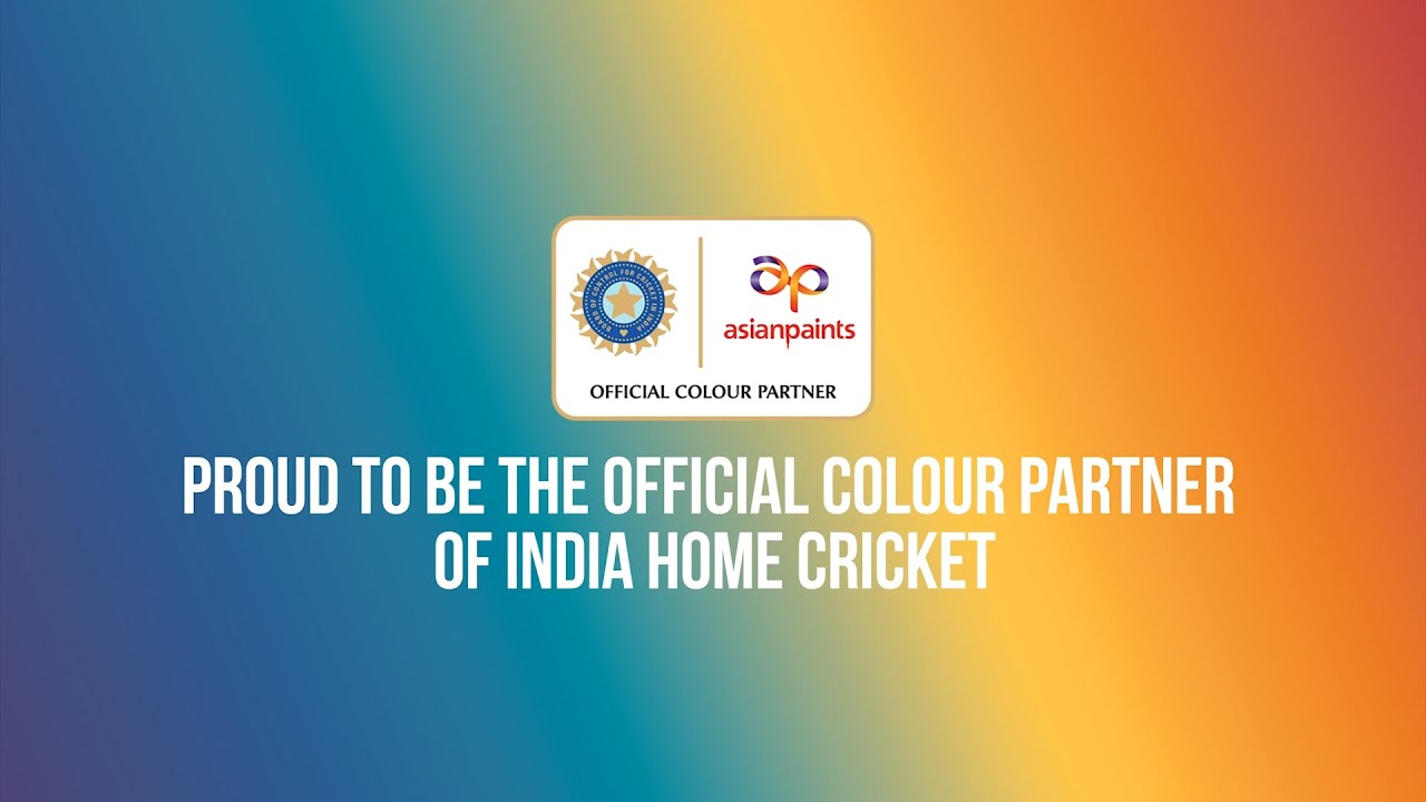 Asian Paints is the Official Colour Partner of India Home Cricket ...