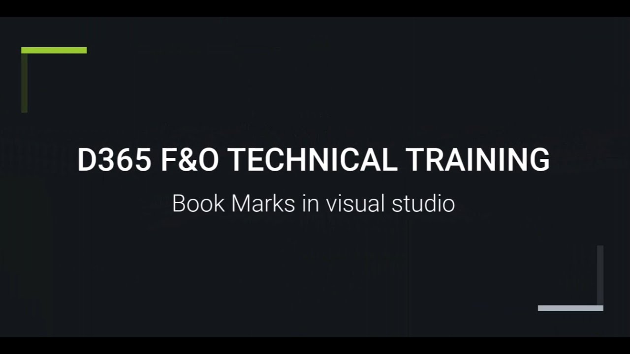 D365 F&O | Book Marks in visual studio | For Trainings +917569261540 ...