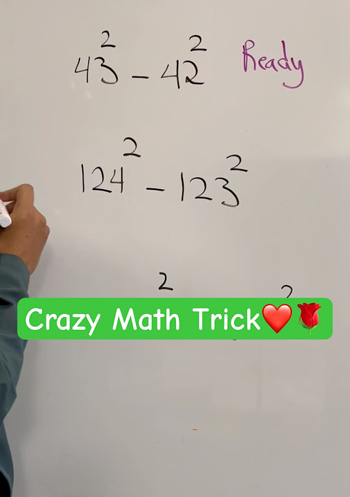 Easy Math Trick to Amaze Your Friends #shorts #maths #mathproblem #mathematics #mathstricks ...