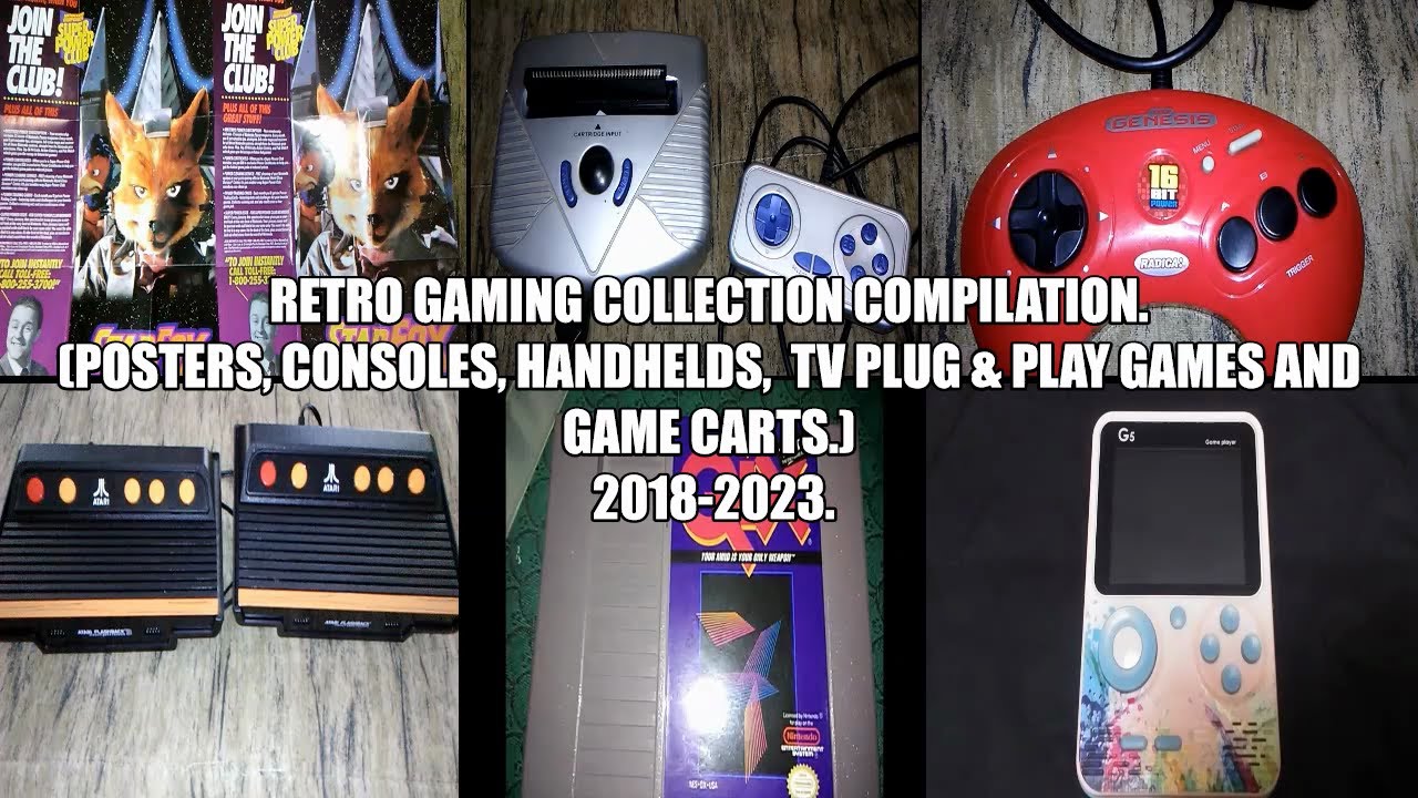 Retro Gaming collection compilation. 2018 to 2023. - YouTube