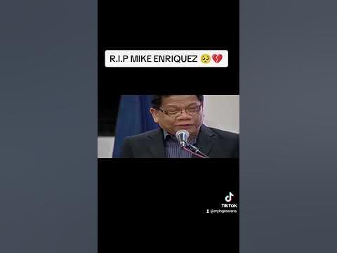 Mike Enriquez Pumanaw na Sa Edad Na 71🥺💔 - YouTube