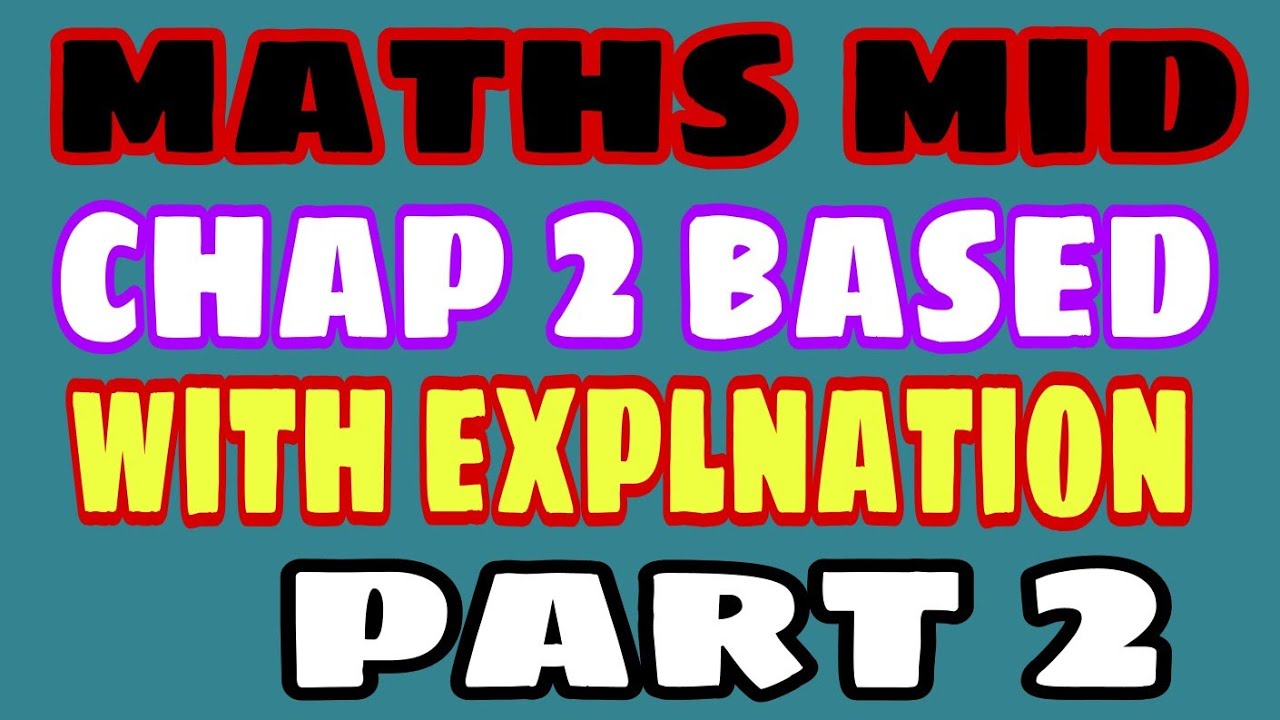 🔴Maths mid exam for remedial part 2 - YouTube