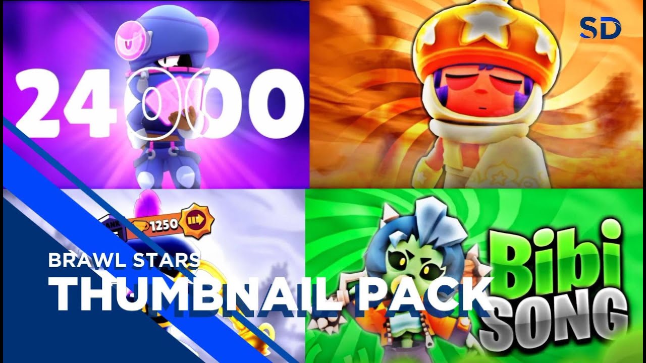 Brawl Stars THUMBNAIL PACK #1 by Straciuc Design - YouTube