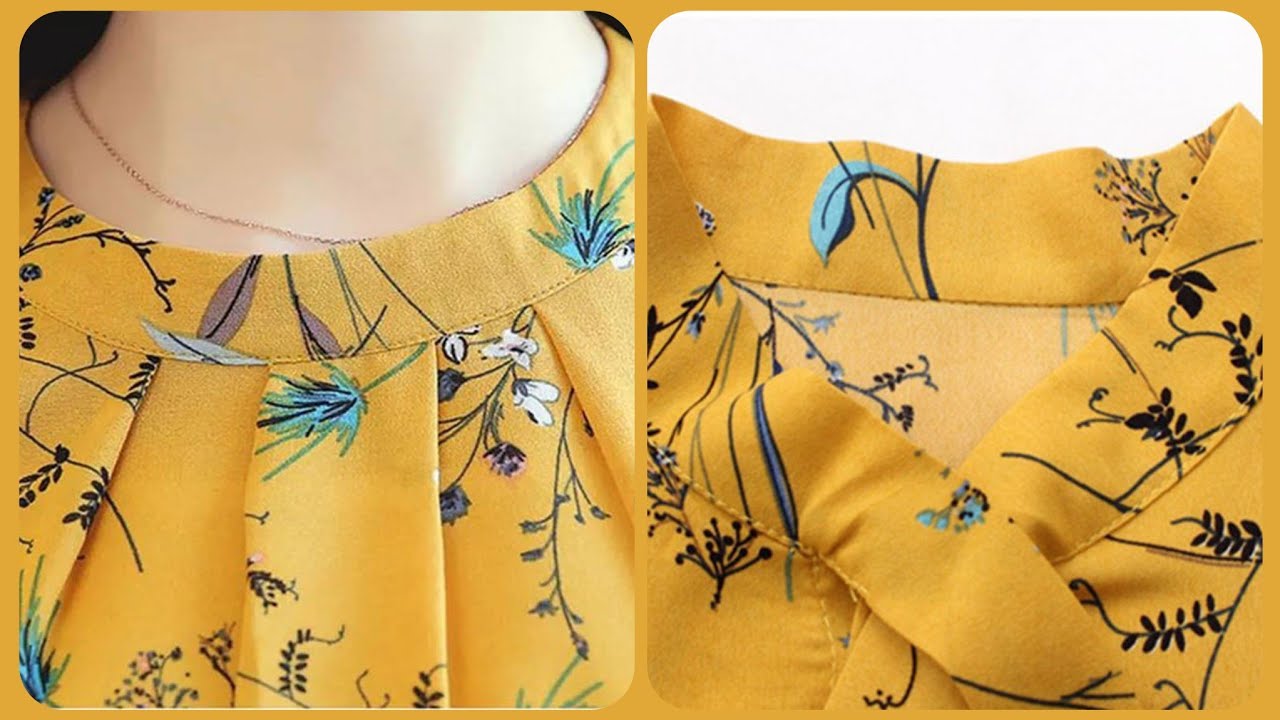 Neck designs ideas for baby girls|| winter floral dresses neck designs ...