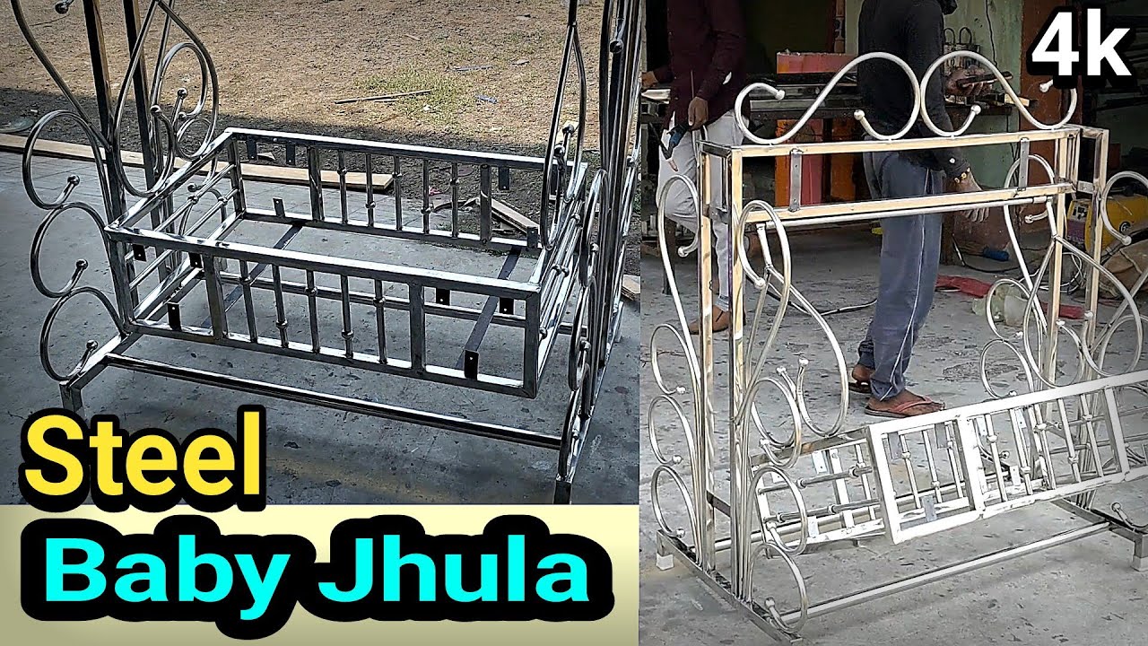 Stainless Steel Baby Jhula Price Wholesale | Baby Swing Palki Full ...
