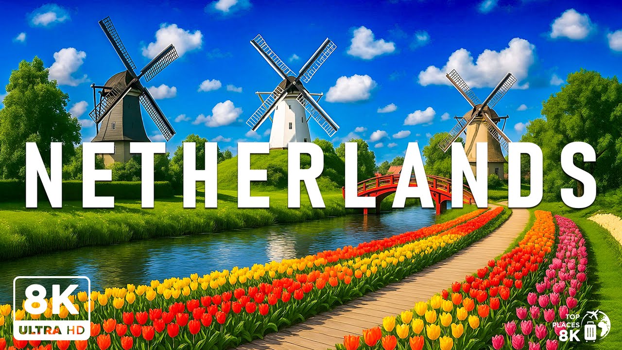 Netherlands 8K UHD - Discover Windmills, Tulips & Charming Towns ...