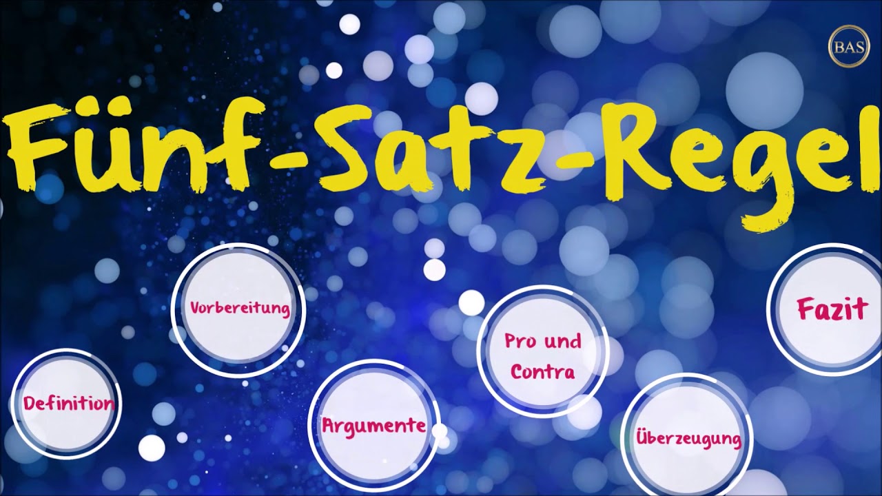 5 Satz Methode & Technik Beispiele - YouTube