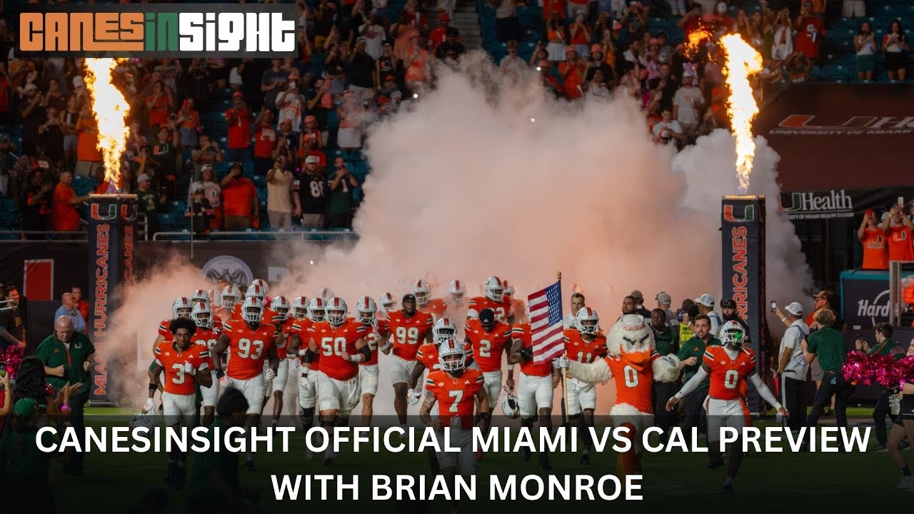 CanesInsight Official Preview: MIAMI VS CAL With Former Canes Punter ...