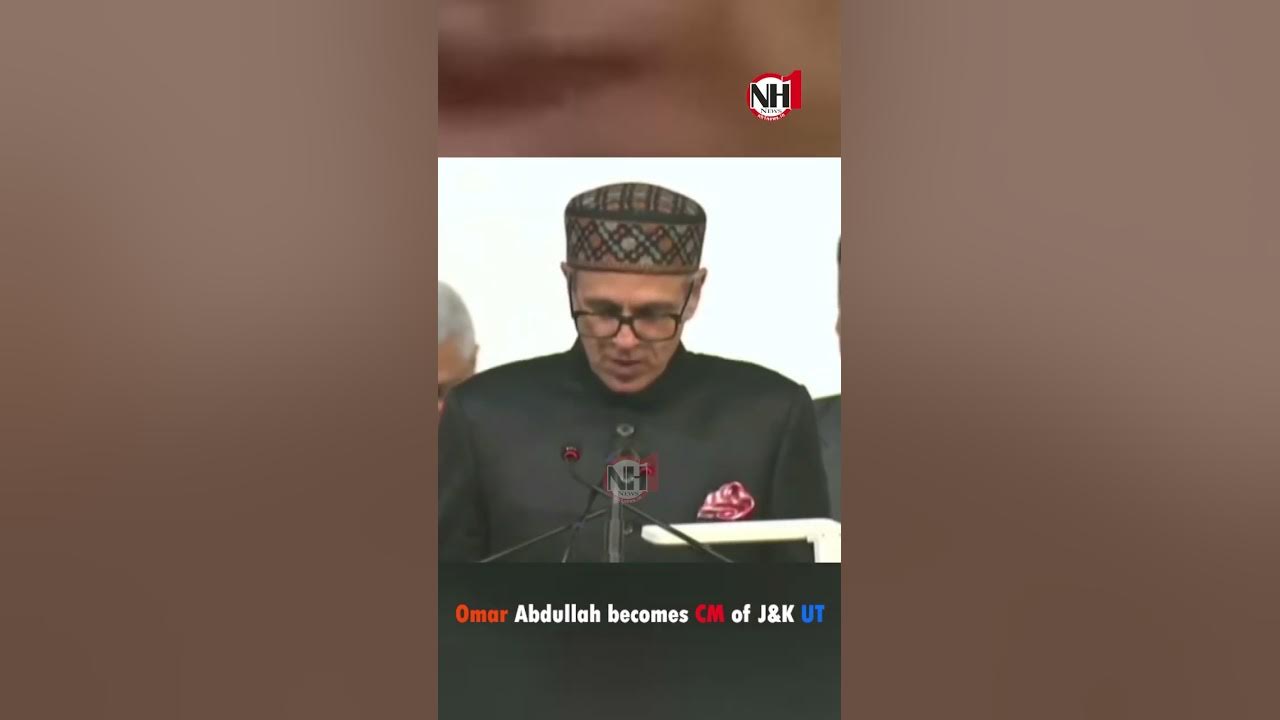 Omar Abdullah takes Oath as J&K CM | Manoj Sinha | - YouTube
