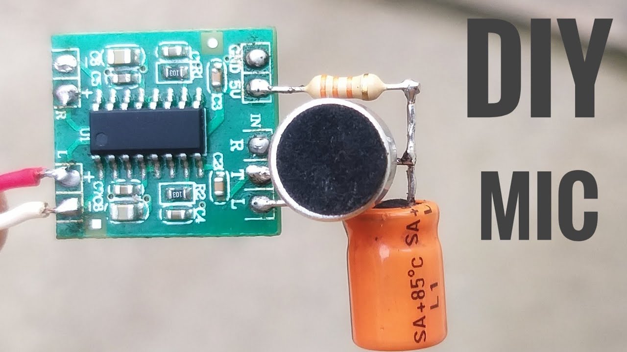 DIY Mic amplifier circuit with pam8403 | Loudest microphone - YouTube