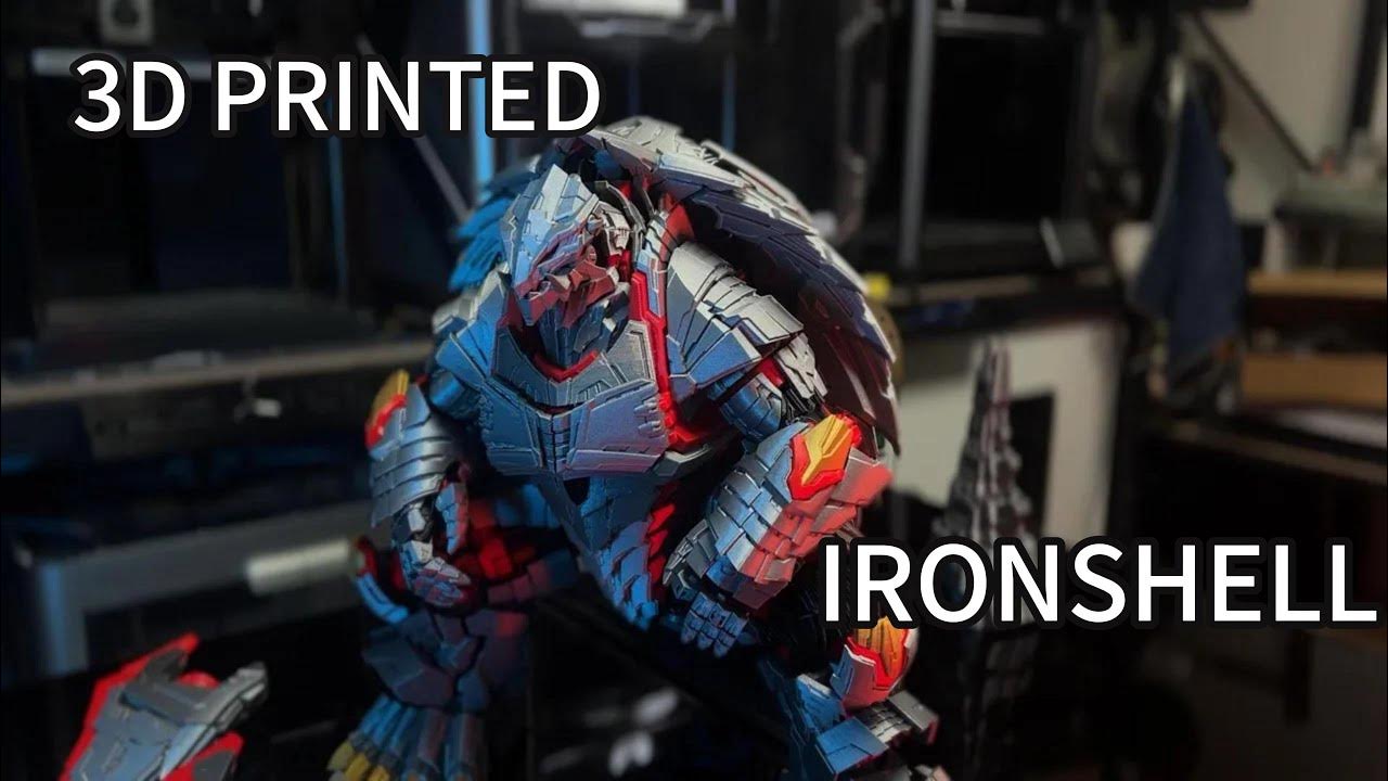 3D PRINTED IRONSHELL - YouTube