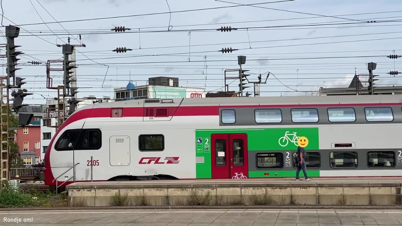 CFL KISS 2305 vertrekt uit station Keulen Hbf - YouTube