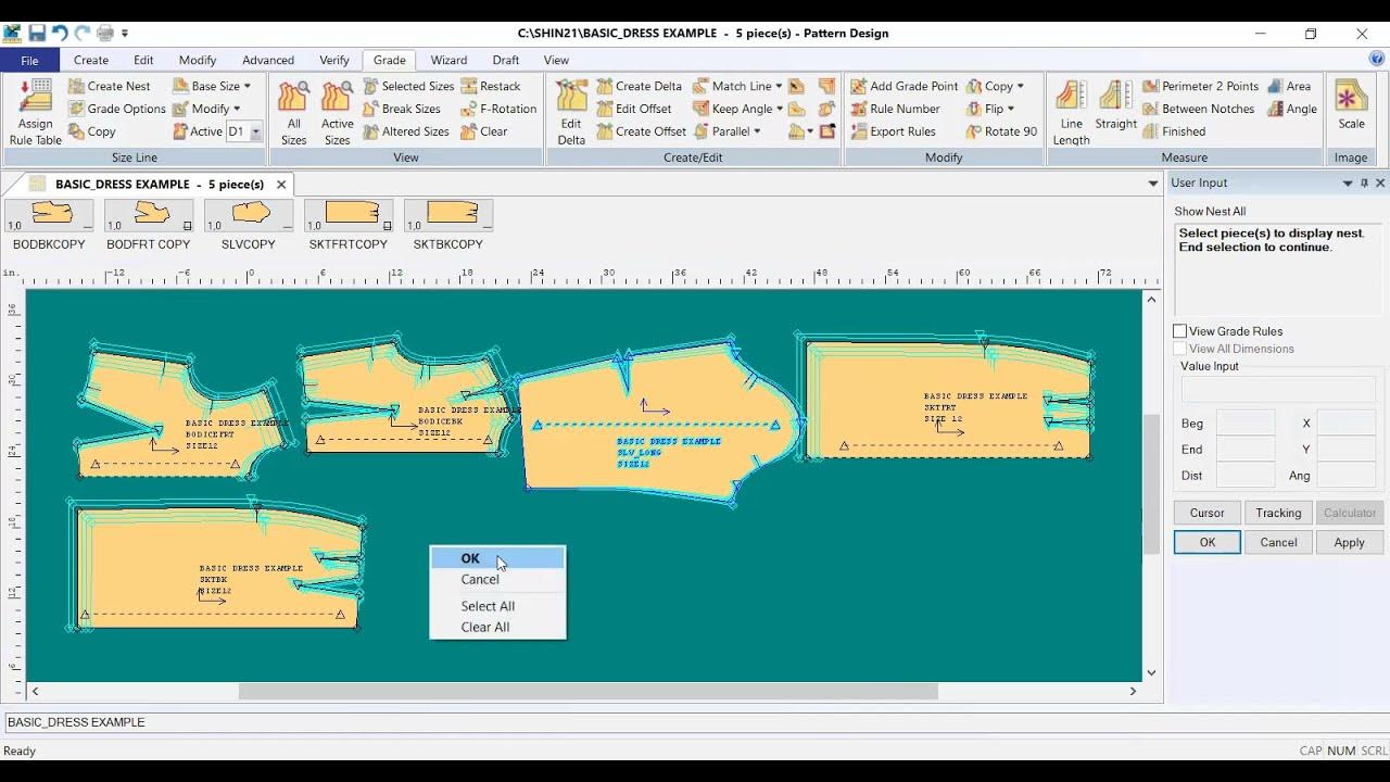 Pattern Grading: How to grade patterns using computer (Gerber AccuMark ...