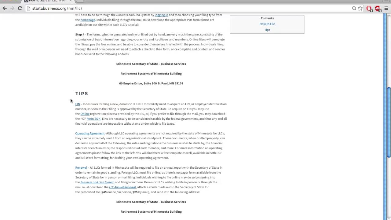 How to Start an LLC in Minnesota | MN Secretary of State - YouTube