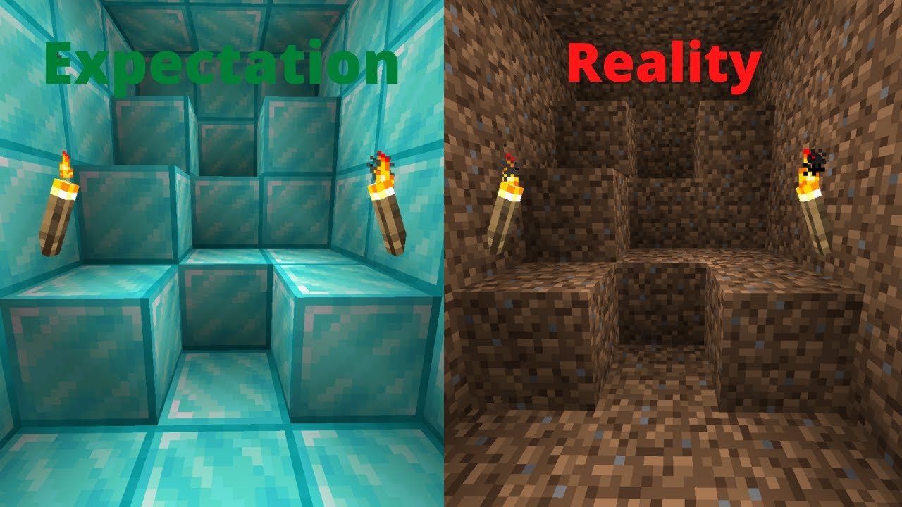 Minecraft Expectation VS Reality - YouTube