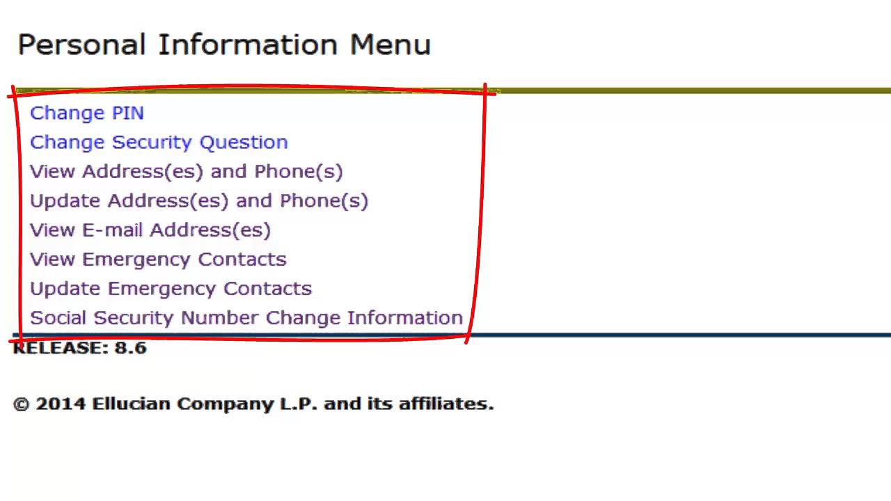 How to View your Personal Information through Banner Web - YouTube