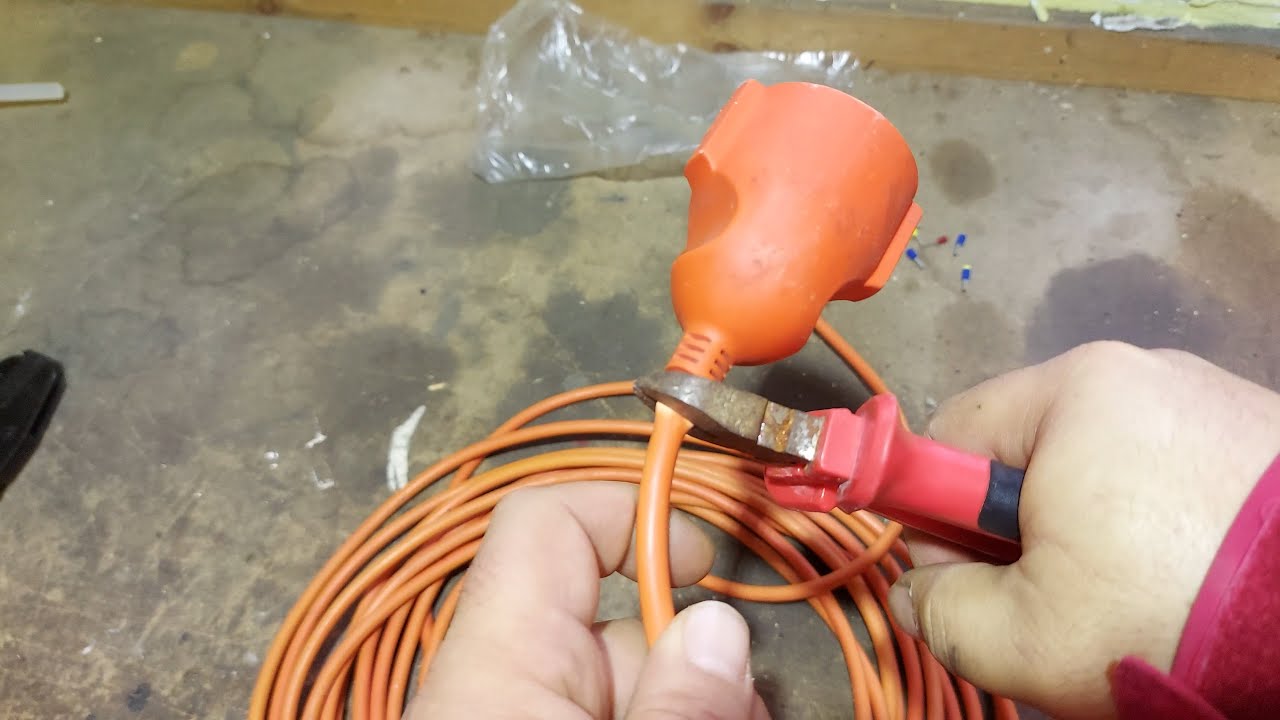 Extension cord repair 230V. Hosszabító javítás ASMR - YouTube
