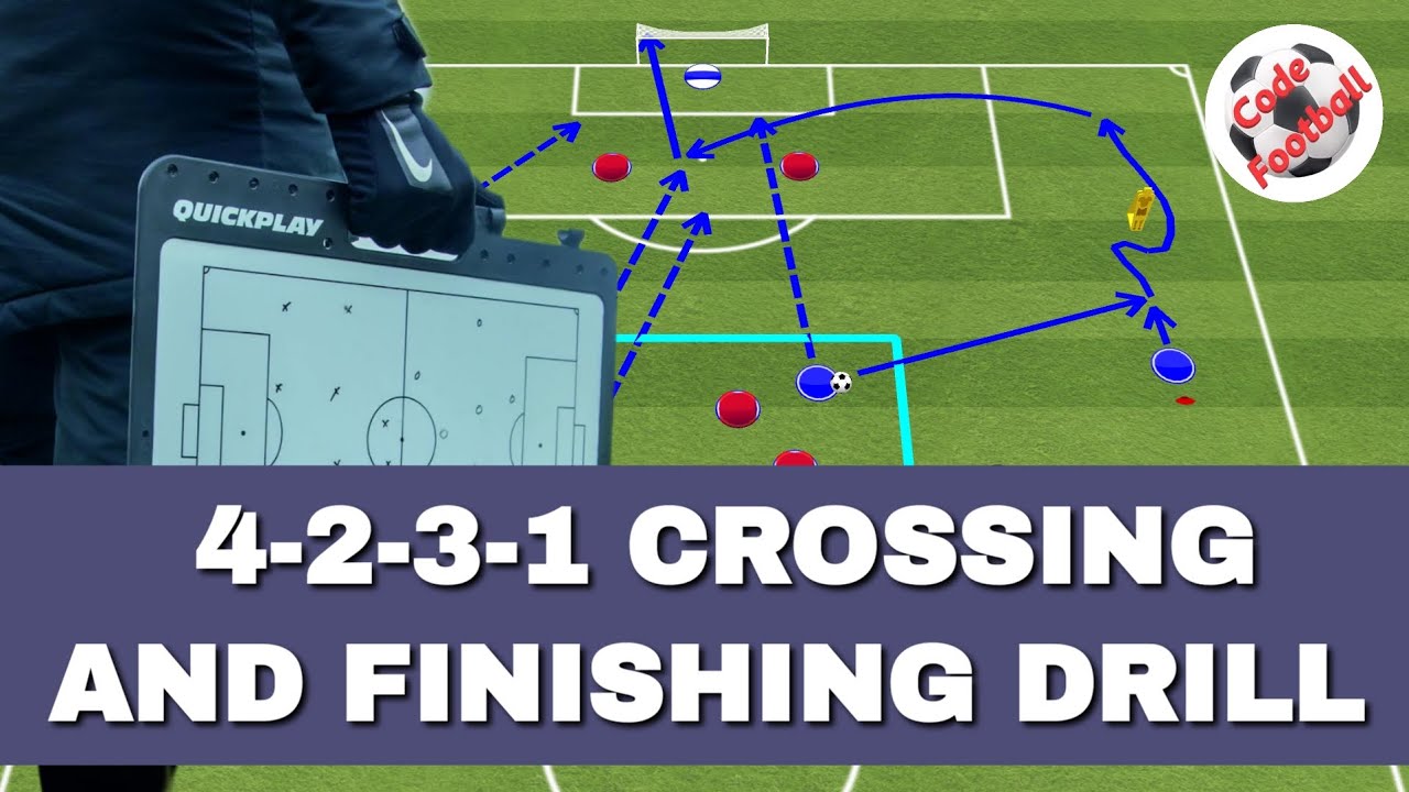 4-2-3-1 crossing and finishing exercise! - YouTube